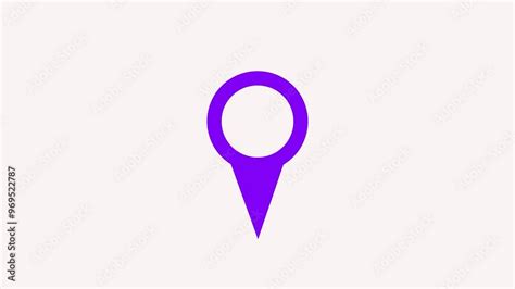 Location Map Pin Pointer On Gps Map Tracker Animation Map Pin Animation Concept4k Motion