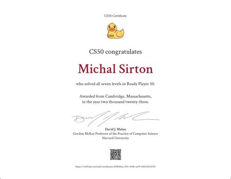 Michal Sirton On Linkedin Cracked All 7 Levels Of Cs50s Ready Player 50 Prompt Injection