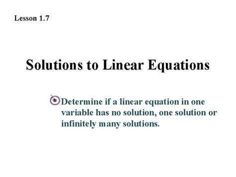 Lesson Core Focus On Linear Equations
