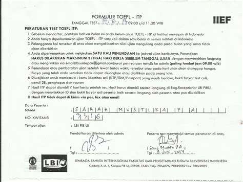 68aca A Modest Thought Tes Toefl Di Lbi Fib Ui