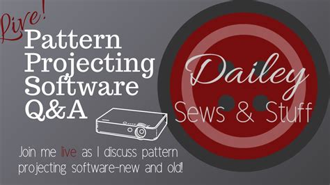 Live Pattern Projecting Software Qanda Projector Sewing Youtube