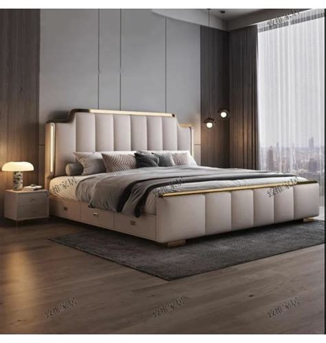 독특한 미적 침대 나이트 스탠드 다기능 킹 사이즈 침대 수면 보관 공간 Muebles Para 기숙사 티몬