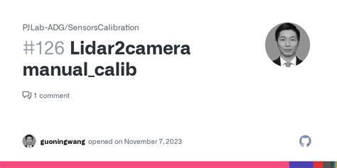 Lidar Camera Manual Calib Issue PJLab ADG SensorsCalibration GitHub