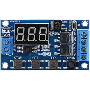 Pc DC V V Adjustable Cycle Times Switch Module Delay On Off Timer Delay Switch Module