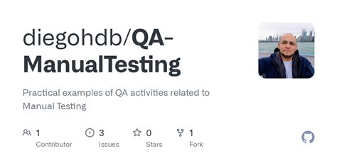 github diegohdb qa manualtesting practical examples of qa activities