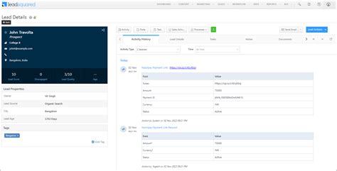 Razorpay Payment Link Generation In Leadsquared Help And Support