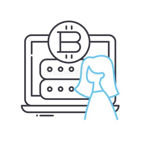 Icône De Ligne De Programmation Contour Symbole Vectoriel Illustration Concept Signe Image Stock