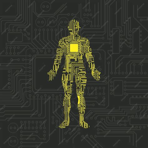 Premium Vector Digital Human Security Pattern