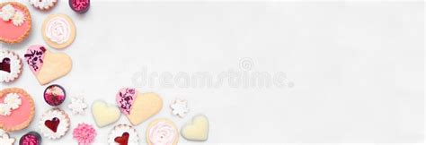 Mothers Day Or Love Themed Baking Corner Border With A Variety Of