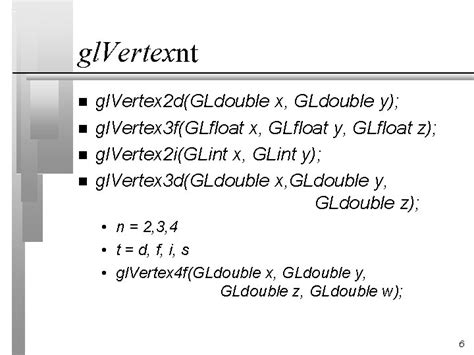 Open GL Basics A Graphics Standard Mel Slater