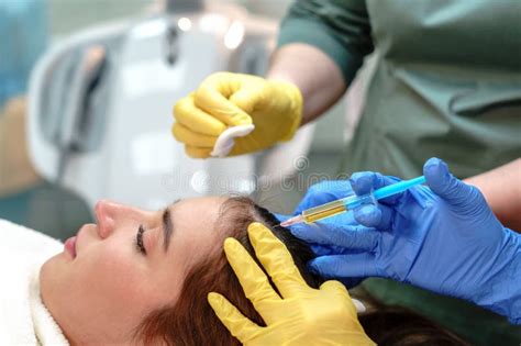 Mesotherapy Hair Growth Injection By Skincare Professionals Editorial Photo Image Of Beauty