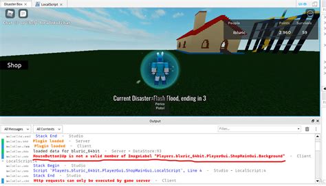 Mousebutton1up Is Not Vaild Member Of Imagelabel Scripting Support
