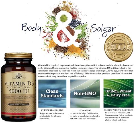 Solgar Vitamin D3 Cholecalciferol 125 Mcg 5000 Iu Vegetable