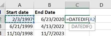 How To Calculate Age In Excel Examples SSP