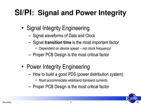 Ppt B5 Designing For Signal And Power Integrity In Fpga Designs