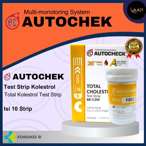 Jual Strip Kolestrol Autocheck Refill Cholestrol Auto Check Shopee