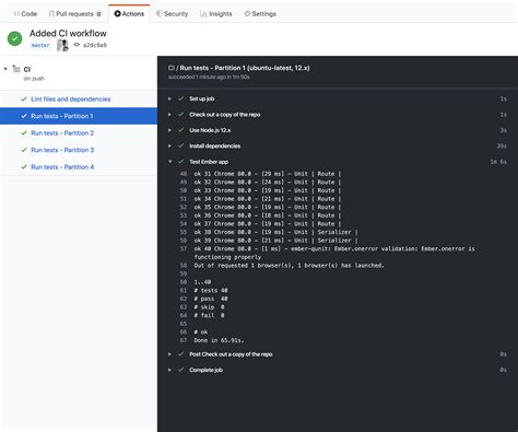 Ci With Github Actions For Ember Apps Crunchingnumbersalive