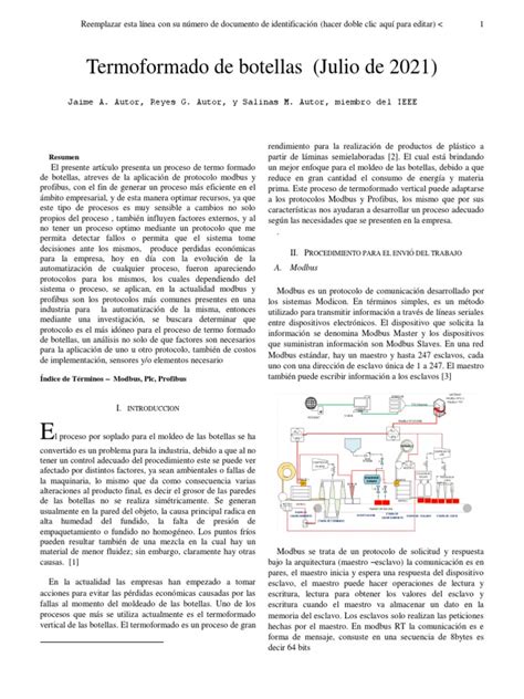 Modbus Vs Profibus Pdf Scada Red De Computadoras
