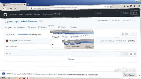 Malware Analysis Https Github Com Pankoza Pl Leaked Malwares Malicious Activity ANY RUN