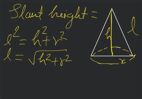 How To Find Slant Height And Roots Filo