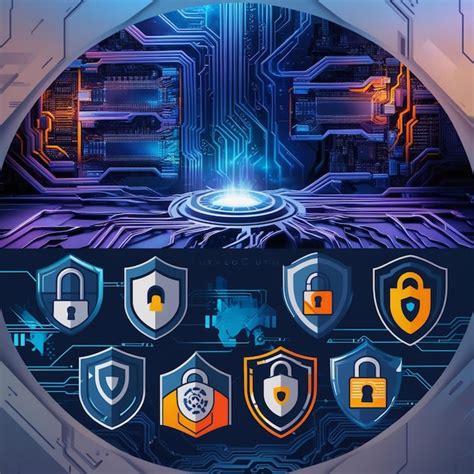 Advanced Futuristic Cybersecurity System Model Innovation In Digital Security Premium Ai