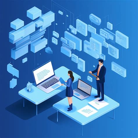 Premium Ai Image Isometric Design Computerbased Concept