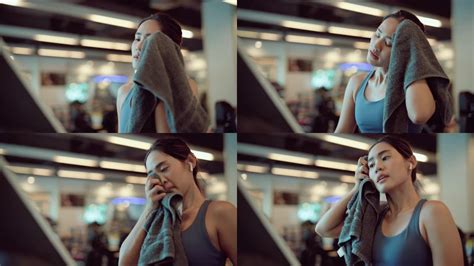 健身房里的亚洲女人 视频素材下载 编号 15175666 光厂 Vj师网