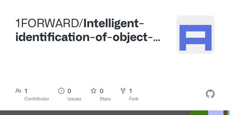 Github 1forwardintelligent Identification Of Object Capture Trolley