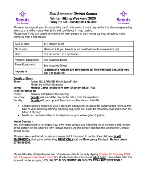 Fillable Online Global Calendar Scouting Event Fax Email Print Pdffiller