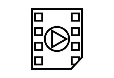 Movie File Vector Svg Graphic By TiveCreate Creative Fabrica