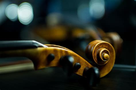 Premium Photo Close Up Of Violin Scroll