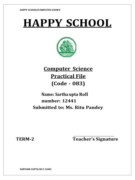 Cs File Pdf