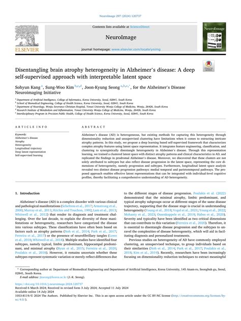 Pdf Disentangling Brain Atrophy Heterogeneity In Alzheimers Disease