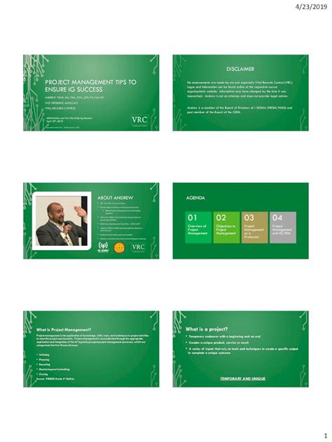 Pdf Project Management Tips To Ensure Ig Success · 4 23 2019 5