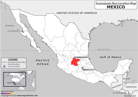 Guanajuato Mexico Map
