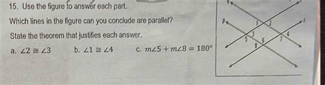 15 use the figure to answer each part 9 which lines in the figure can you conclude are [geometry]