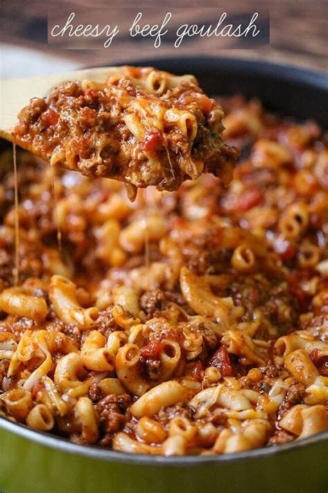 Cheesy Beef Goulash Phitip Recipes