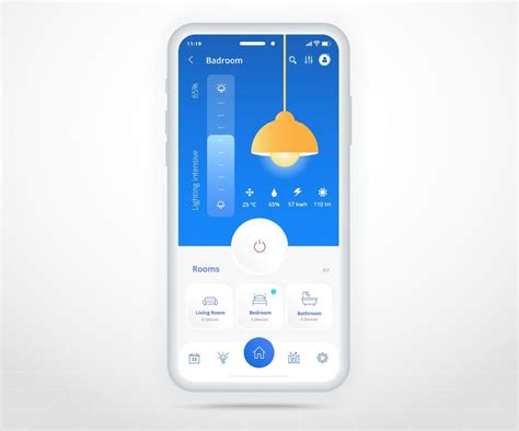 Smartphone Smart Home Controlled App Ux Ui Iot Internet Of Things