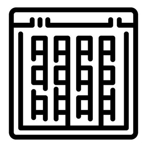 codifica programmazione script icona contorno vettore codice versione di prova vettore premium