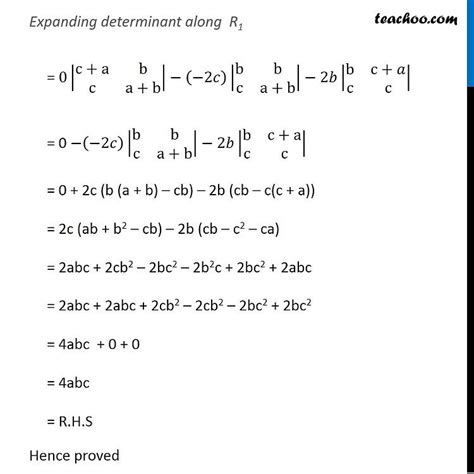 Question Prove That B C A A B C A B C C A B Abc