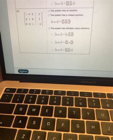 Solved Two Augmented Matrices For Two Linear Systems In The