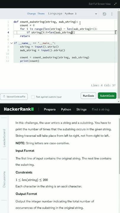 Hackerrank Python String Find A String Hackerranksolutions