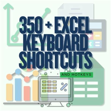 350 Excel Keyboard Shortcuts And Hotkeys Etsy