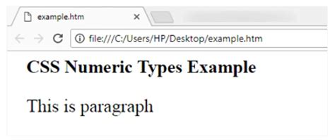 Css Property Value Types