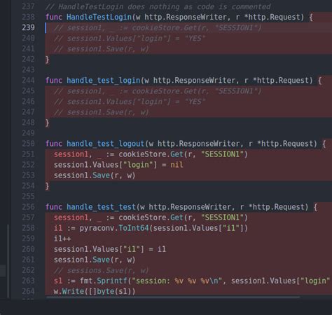 Atom Editor 1150 With Go Plus Has Red Background In Function Source