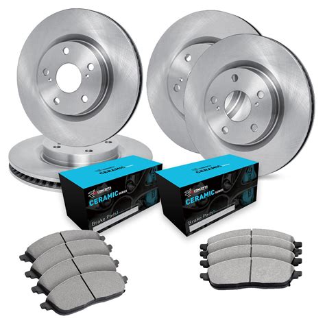 R1 Concepts Front Rear Brakes And Rotors Kit Front Rear Brake Pads