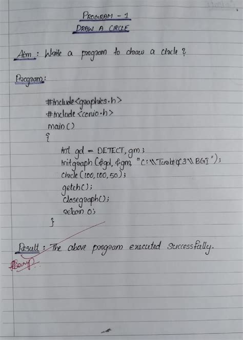 DRAW A Circle Computer Graphics LAB Studocu