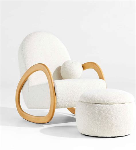 Soho Nursing Rocking Chair With Leg Rest Efreshli