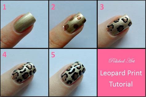 Polished Art Leopard Print Tutorial Leopard Nails Cheetah Print
