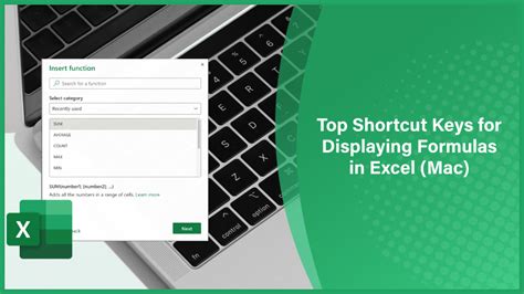 The Best Shortcut Keys To Show Formulas In Excel Mac